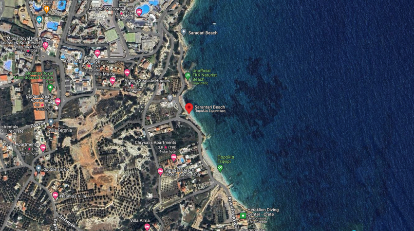 Sarantaris Beach in Hersonissos: Breathtaking Beach in Crete